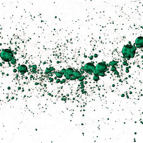Molecular Clusters Technology Structure Stock Illustration