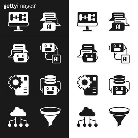 Set Artificial Intelligence Robot Chat Algorithm Neural Network Funnel Filter And Network