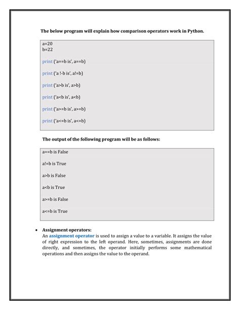 Ppt Python Programming Operators And Decision Making Statements