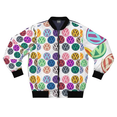 Volkswagen Multi Mint Back Mens Bomber Jacket Aop