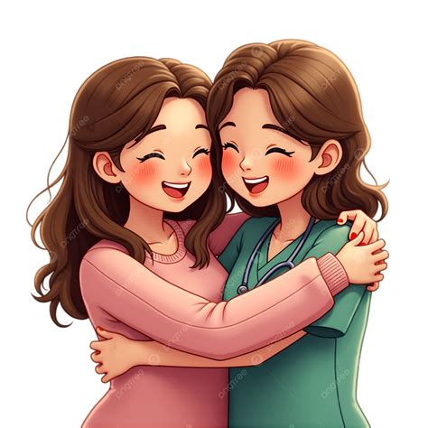Friends Hugging Clipart Perfect Illustrations For Social Media And Design