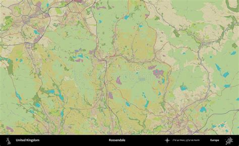 Rossendale United Kingdom Openstreetmap Humanitarian Stock