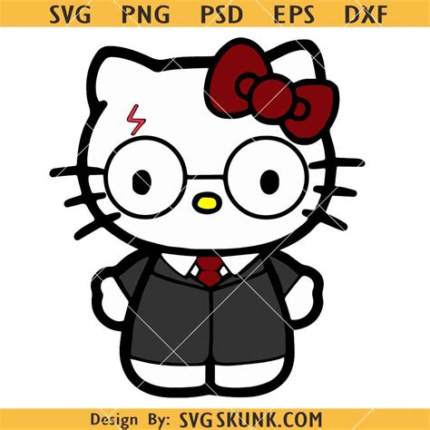 Hello Kitty Harry Potter Svg Hello Kitty Svg Funny Harry Potter Svg