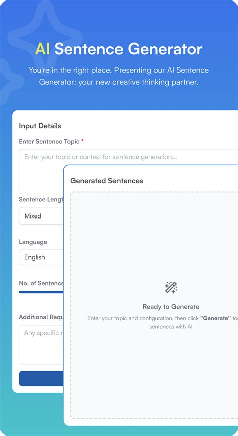 Free Ai Sentence Generator Online Tool Unlimited