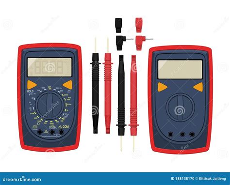 Set Of Multimeter Componentfor Your Composition Arrangement Vector