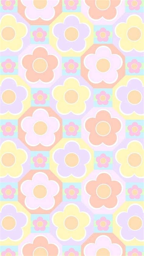 Pastel Flower Pattern Wallpaper Pastel Flower Print Design Danish