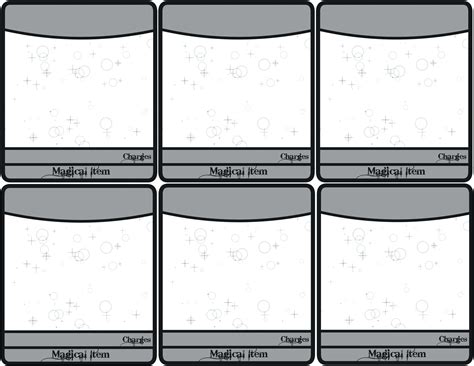 Blank Magic Card Template