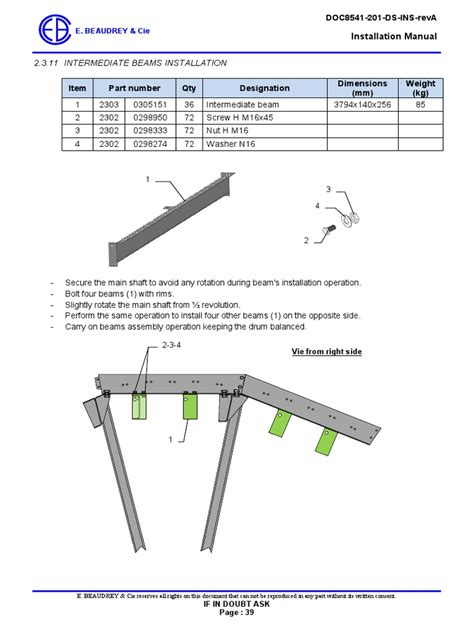 Intermediate Beam Installation Pdf