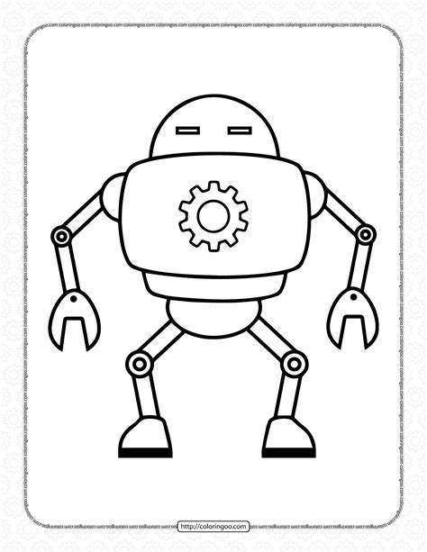 Rob The Robot Coloring Pages 2025