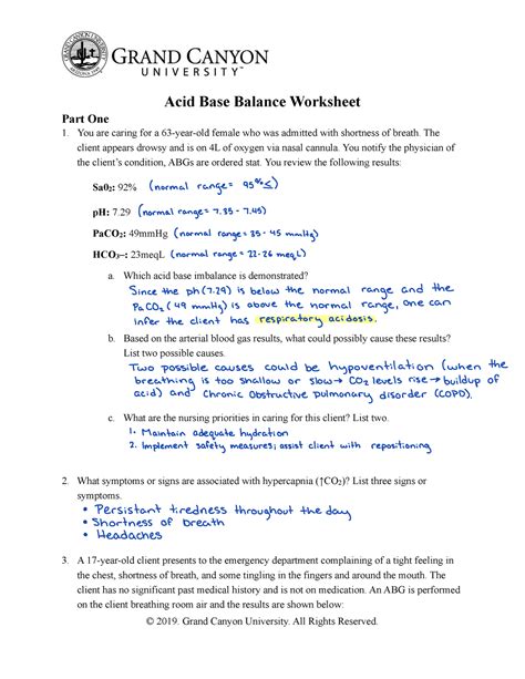 Nsg 320 Acid Base Balance Worksheet Acid Base Balance Worksheet Worksheets Library