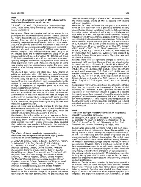 Pdf Oc 093 The Effects Of Faecal Microbiota Transplantation On The