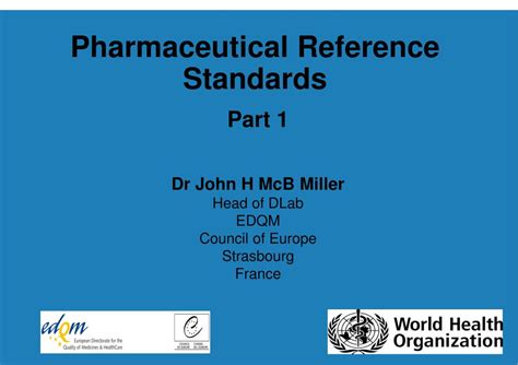 Ppt Pharmaceutical Reference Standards Powerpoint Presentation Free
