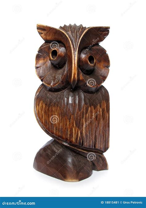 Wooden Owl Carved Figurine Stock Image Image Of Carving 18815481