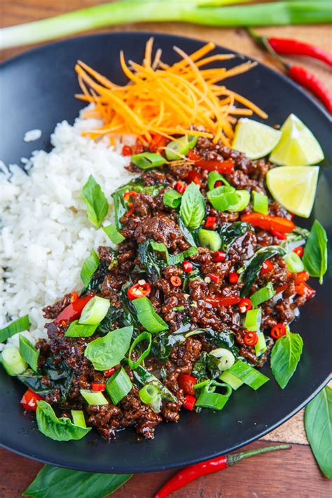 20 Minute Thai Basil Beef Recipe On Closet Cooking