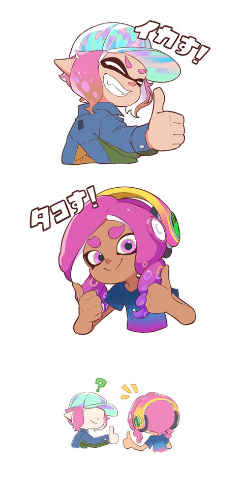Inkling Player Character Inkling Girl Octoling Player Character And