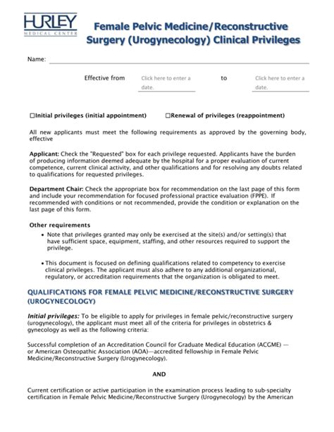 Female Pelvic Medicine And Reconstructive Surgery