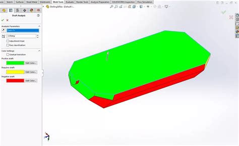 Solidworks Mold Tools Draft Analysis And Scale Goengineer