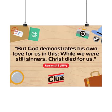 Poster V9 Clue Preschool Memory Verse Graphic Horizontal Grow