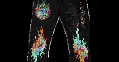 Juice Wrld Up In Flames Sweatpants