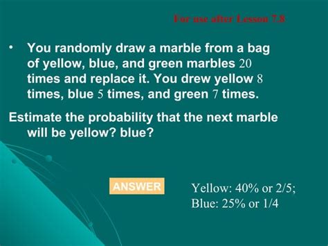 78 Simple Probability 2 Ppt