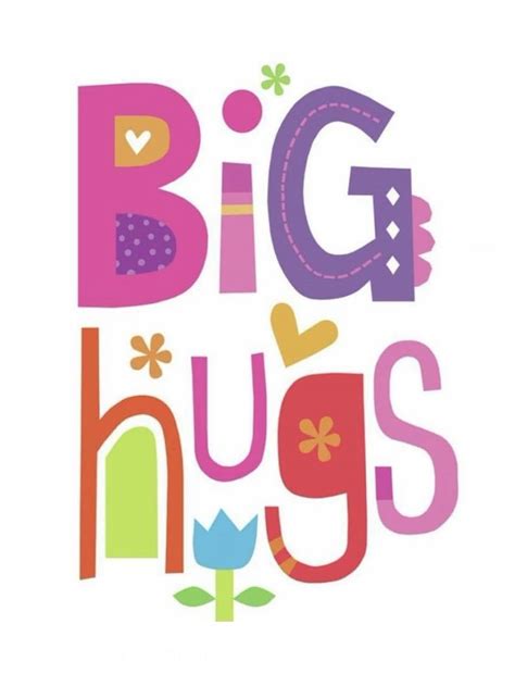 Big Hugs With Flowers And Hearts Sending Big Hugs Images Sending Big