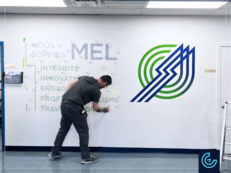 Branding Corprate Values Wall Graphics For Office Moteurs Électriques