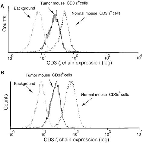 Expression Of Cd3 In Spleen Cells A And Peripheral Blood Lymphocytes
