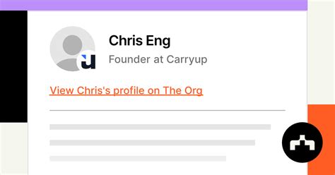 Chris Eng Founder At Carryup The Org