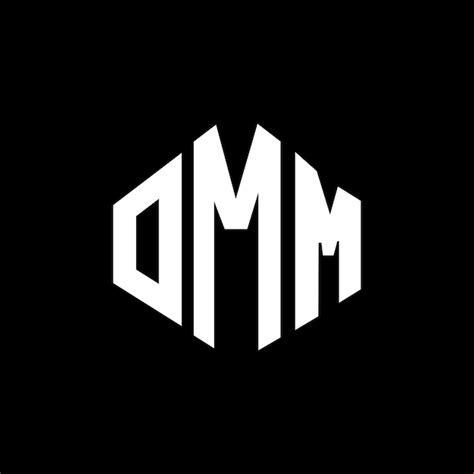 Premium Vector Omm Letter Logo Design With Polygon Shape Omm Polygon And Cube Shape Logo