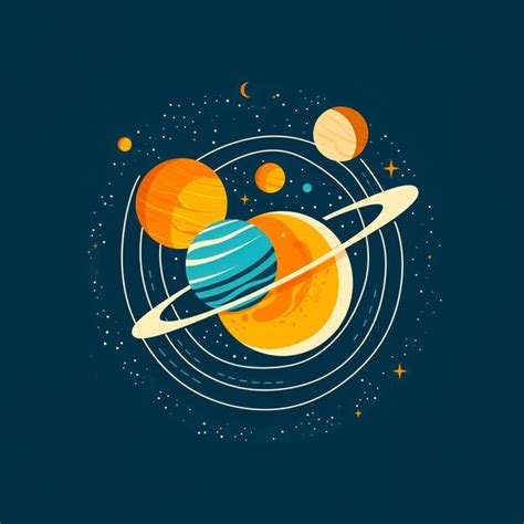 Premium Photo Solar System Planets Illustration