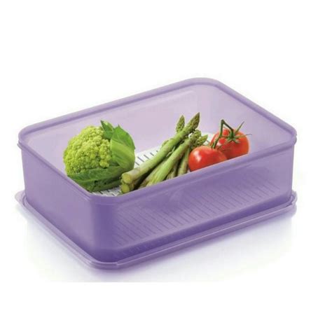 Tupperware 1pc Modular Keeper With Grid 9 4l Keep Fresh Vegetable And Fruits Shopee Malaysia