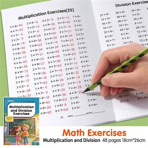 This Book Contains Practice Exercises For Multiplication And Division