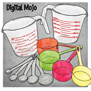 1 Cup Measuring Cup Clip Art