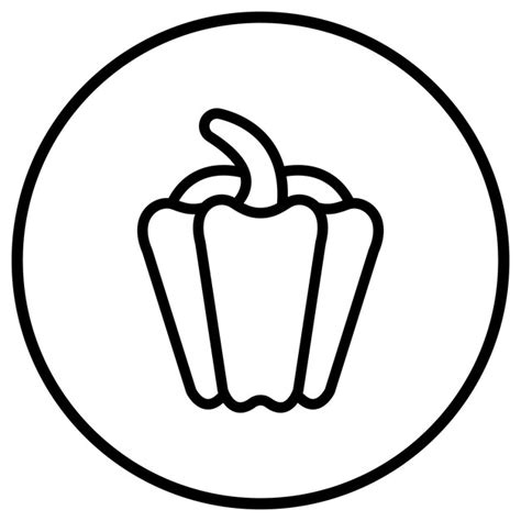 Capsicum Vector Icon Design Illustration Premium Vector