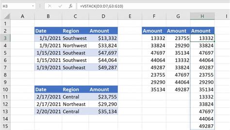 How To Use Microsoft Excels Vstack Function To Combine Multiple Data