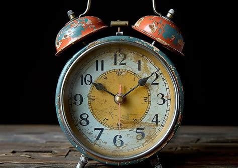 Timeless Ringing Clock Premium Ai Generated Image
