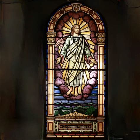 Lot 053 Outstanding Leaded Stained Glass Church Window The Window