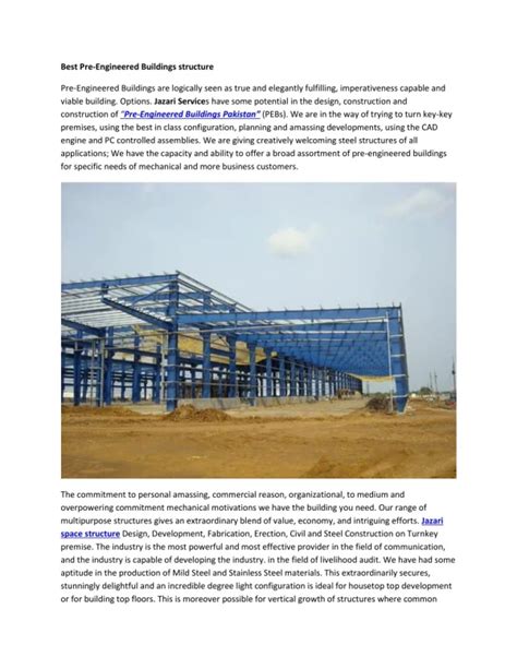 Ppt Pre Engineered Building Powerpoint Presentation Free Download