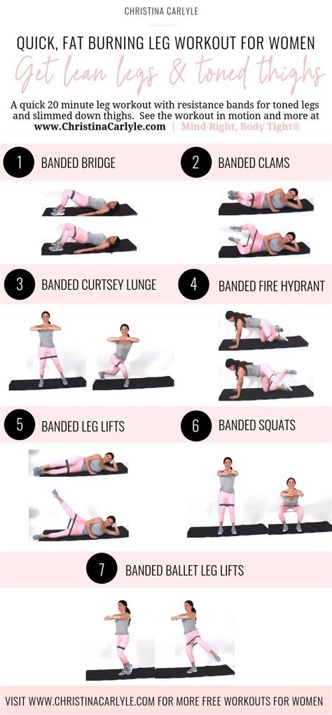 Leg Workout With Bands Leg Workout