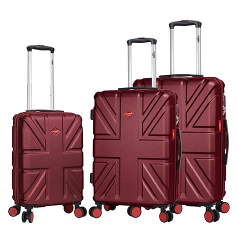 Set Trolere Lee Cooper London Abs 4 Roti Duble Cifru 3 Piese Grena