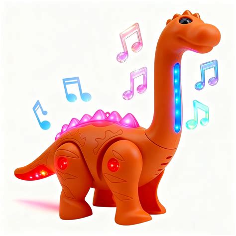 Fridja Dino Infant Musical Walking Dinosaur Toy With Light Up