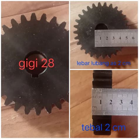 Gear Mesin Bobok Kayu Bahan Besi Baja Or Gir Mesin Bobok Kayu Lazada Indonesia