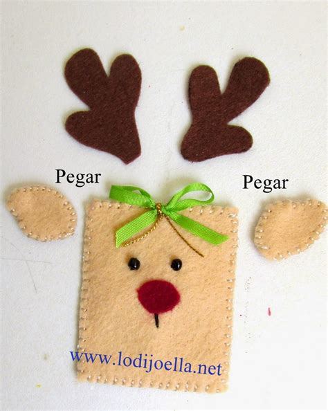 Adornos En Fieltro Navideños Para El árbol ~ Lodijoella