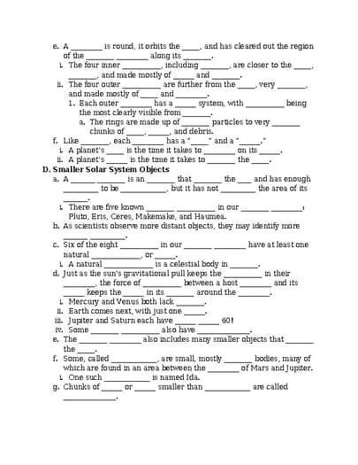 Topic 12 Solar System And The Universe By Samantha Obryan Tpt