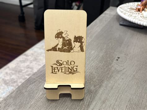 Solo Leveling Wooden Phone Stand Free Files Atomm