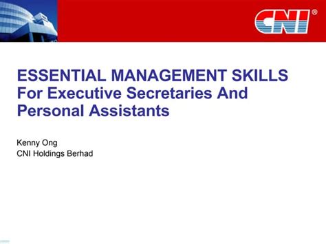 Executive Assistant Presentation Pptx