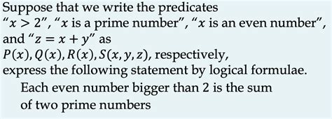 Solved Express “is The Sum Of Two Prime Numbers” By A