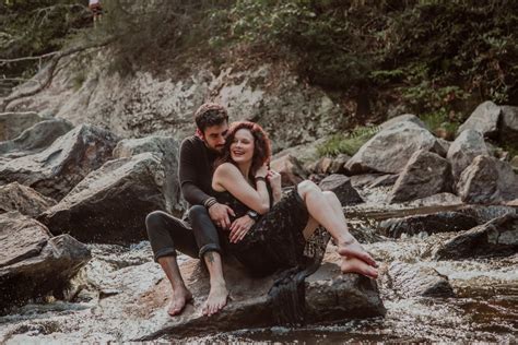 Romantic Forest Engagement Shoot Popsugar Love And Sex