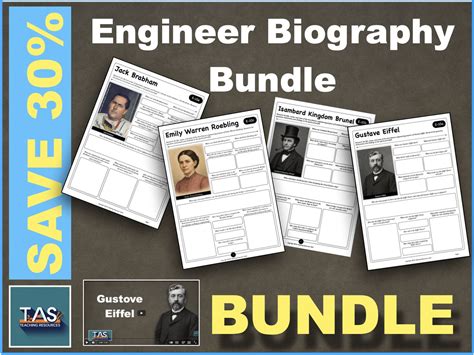 Engineer Biography Research Activities Bundle Teaching Resources