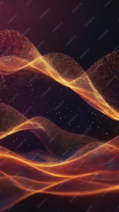 Premium Photo Musical Wave Of Particles Sound Structural Connections